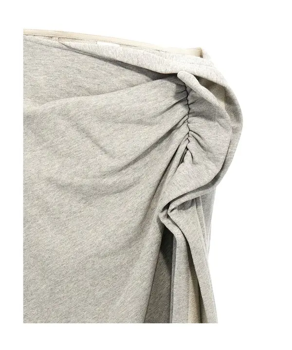 Dries Van Noten Ruffled Skirt - Gray