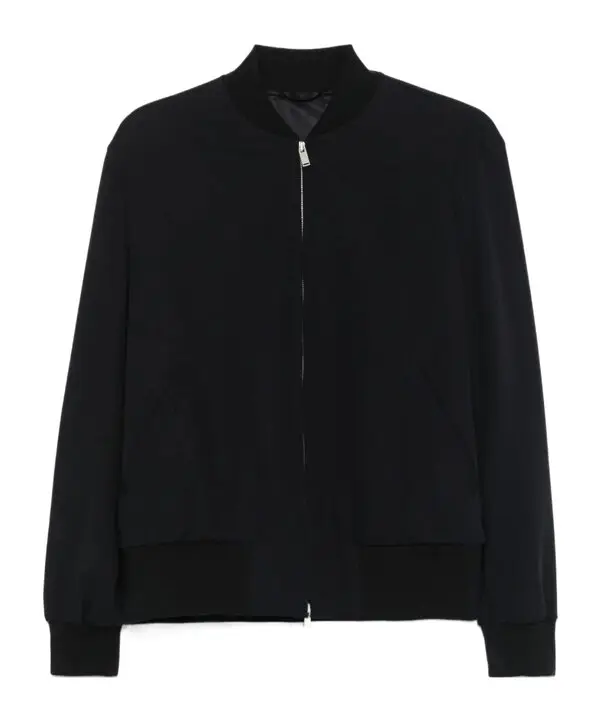 LARDINI Zip-up Bomber Jacket - Blue