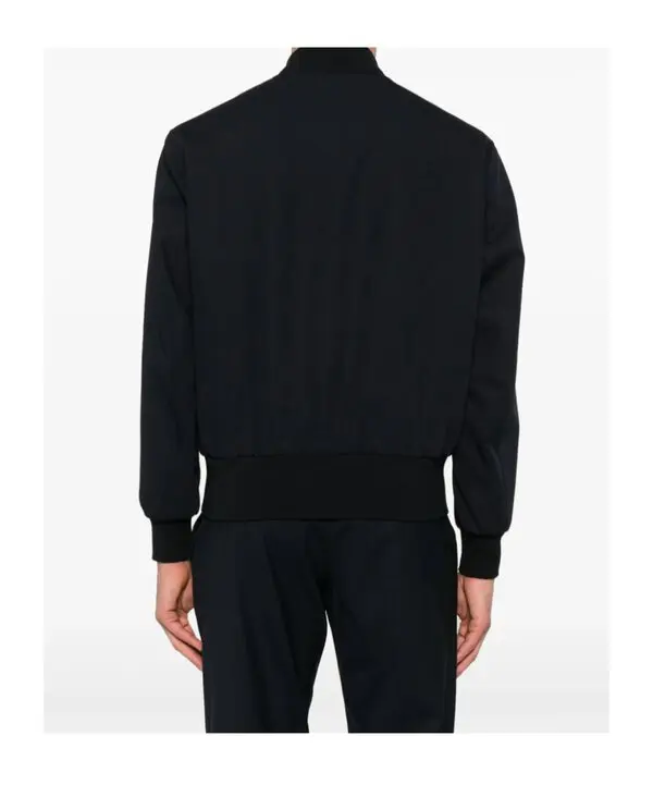 LARDINI Zip-up Bomber Jacket - Blue