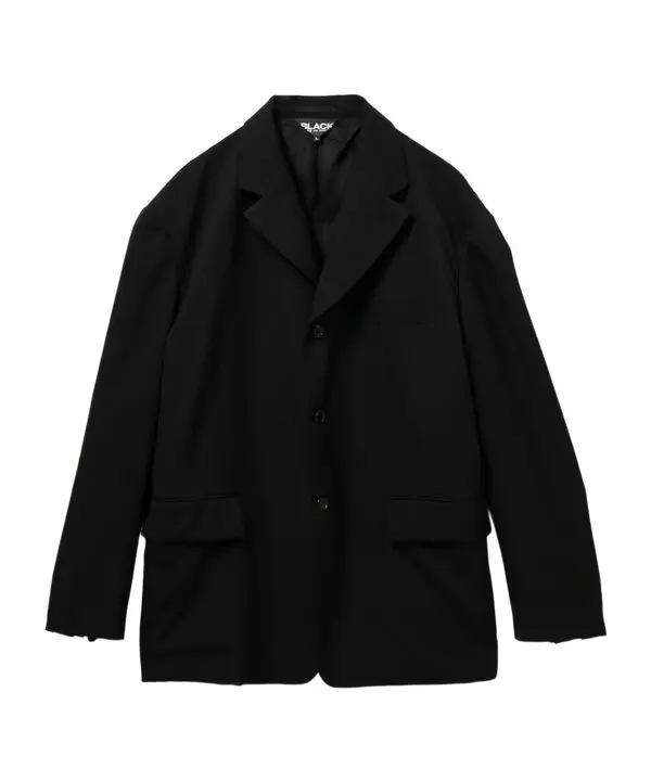 Comme Des Garçons Single-breasted Coat With Patch Pocket And Flap Pockets