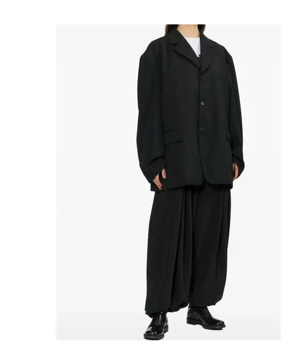 Comme Des Garçons Single-breasted Coat With Patch Pocket And Flap Pockets