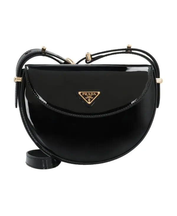 Prada Patent Leather Flap Shoulder Bag