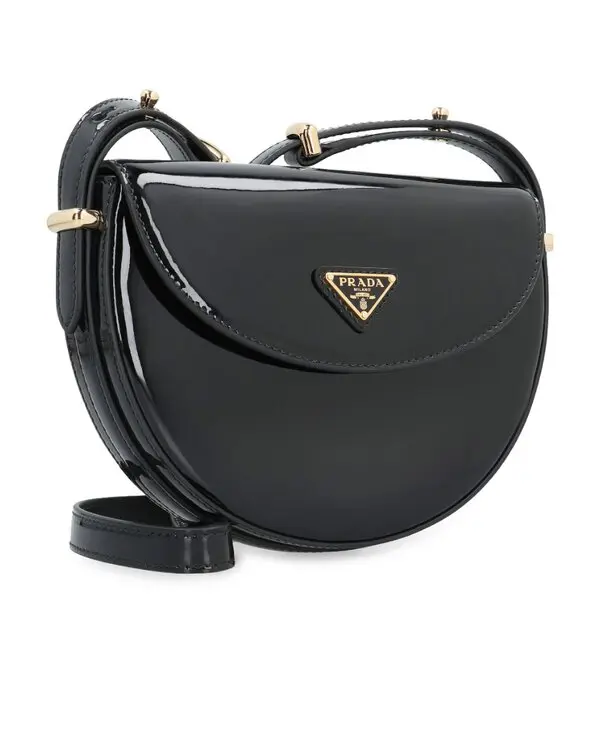 Prada Patent Leather Flap Shoulder Bag