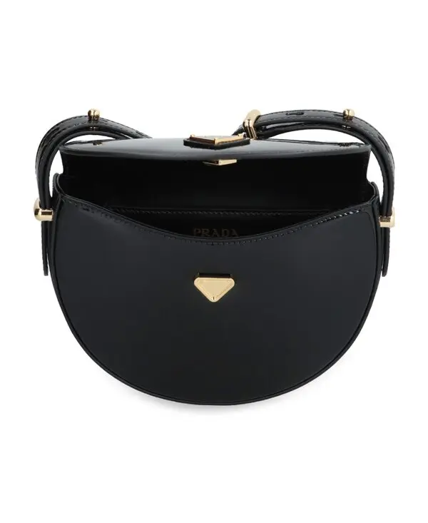 Prada Patent Leather Flap Shoulder Bag