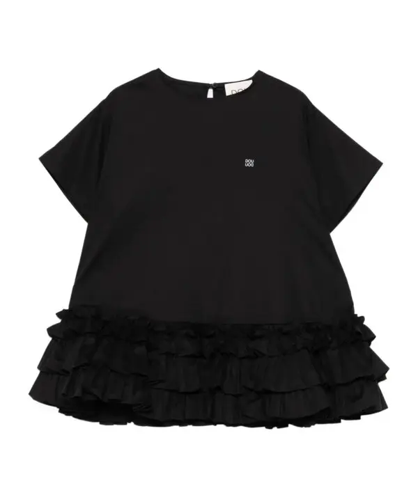 DOUUOD Ruffled Hem Dress