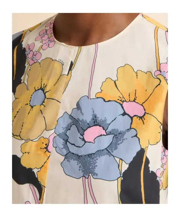 Marni Melodia Print Poplin Midi Dress