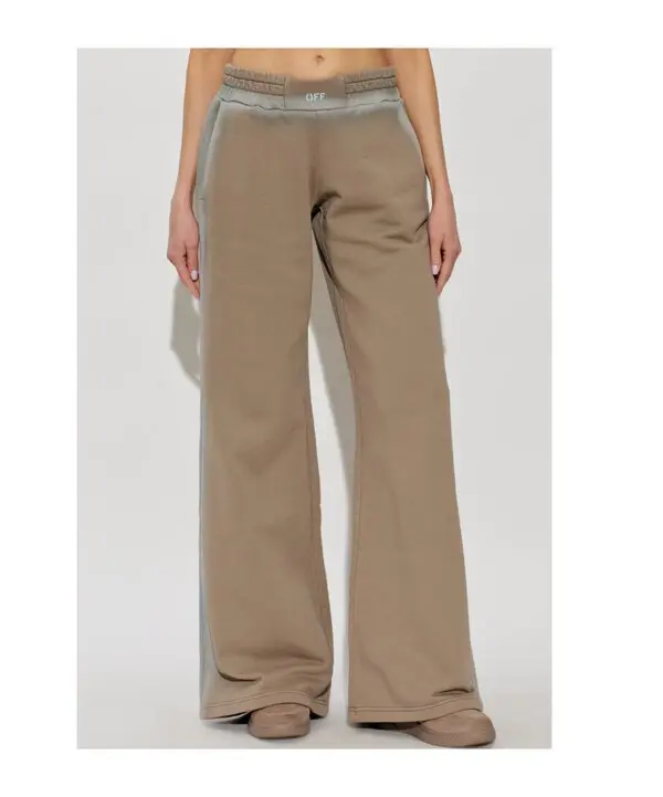 Off-White Spray Effect Logo Printed Track Pants