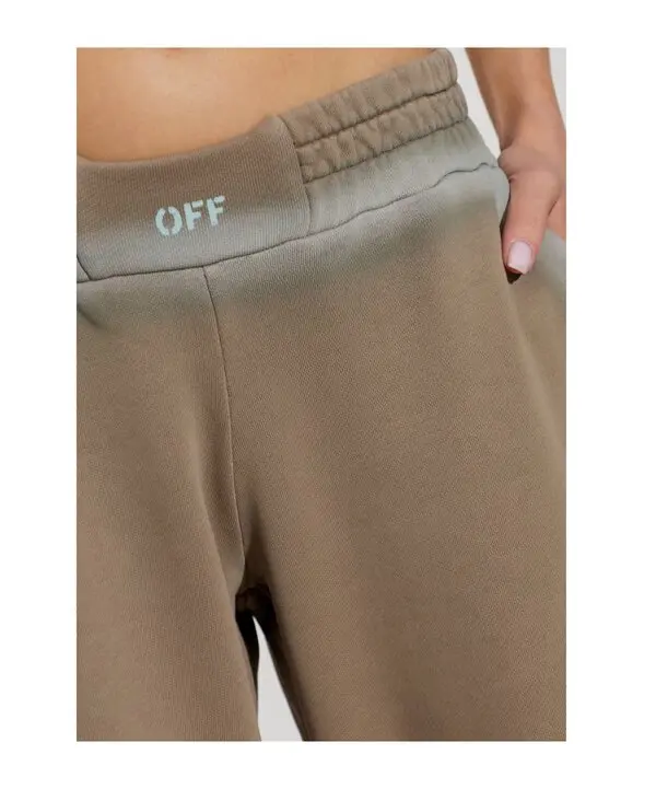 Off-White Spray Effect Logo Printed Track Pants