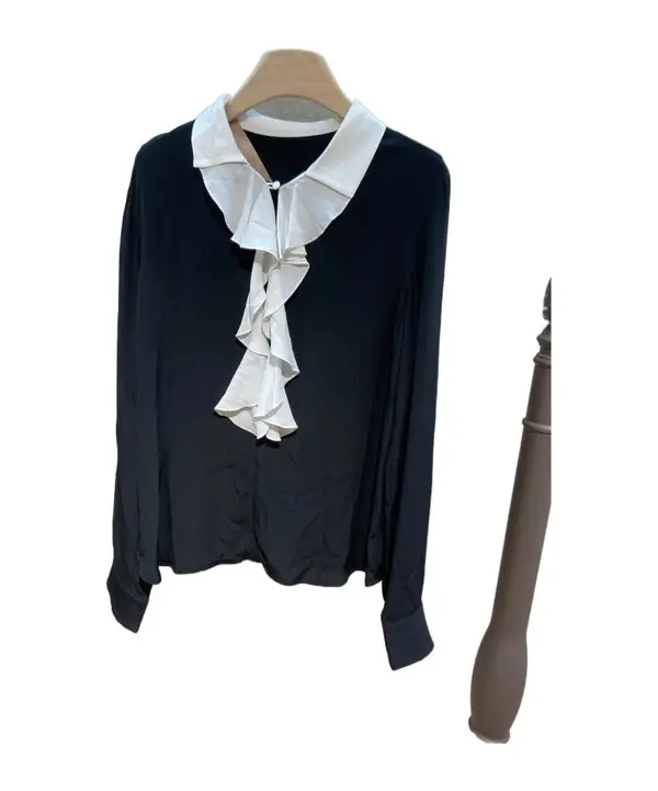 N.21 High-neck Ruffle Top