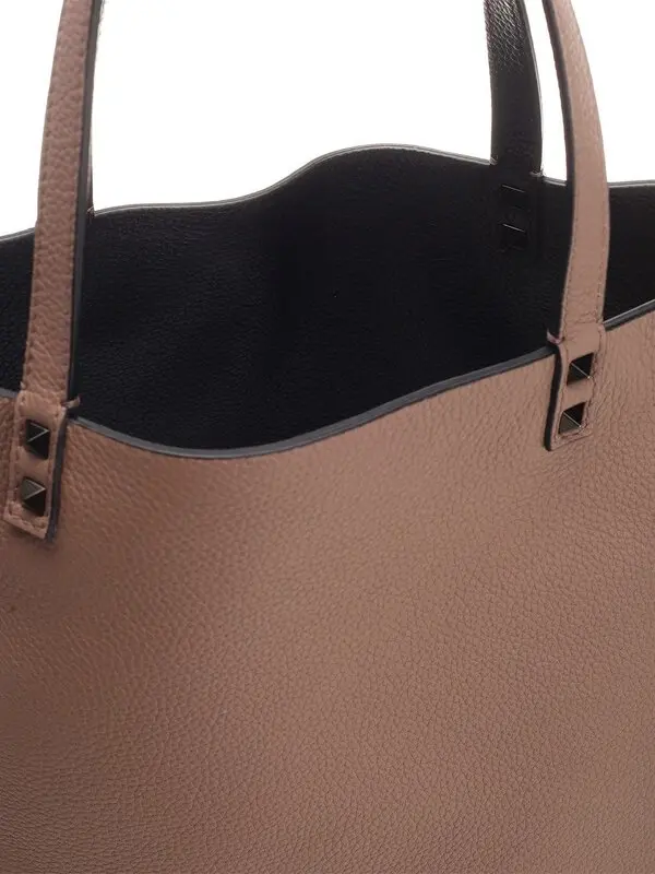 Valentino Garavani Rockstud Open Top Small Tote Bag