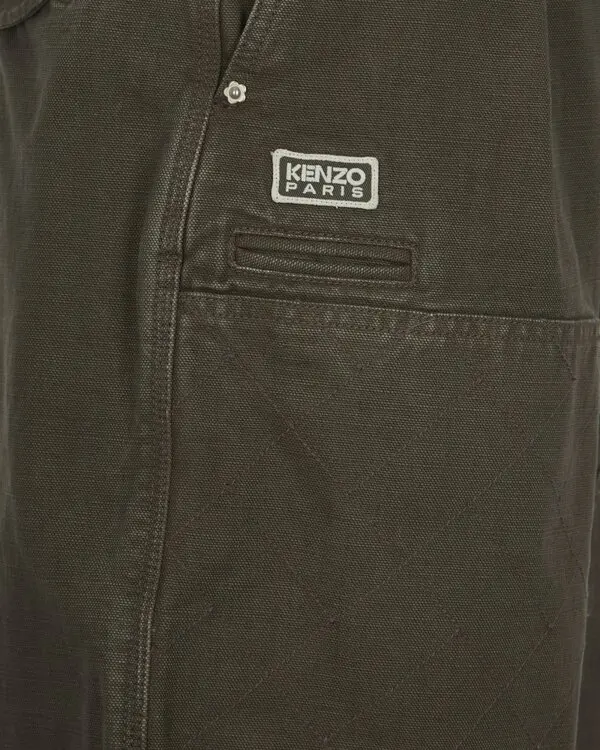 Kenzo Double Knee Washed Cotton Pants