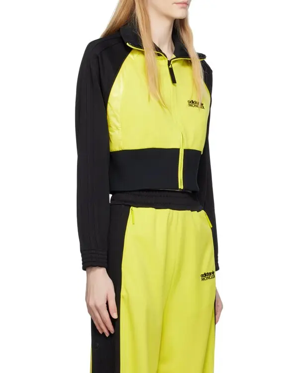 Moncler Acetate Zip-up Cropped Track Jacket