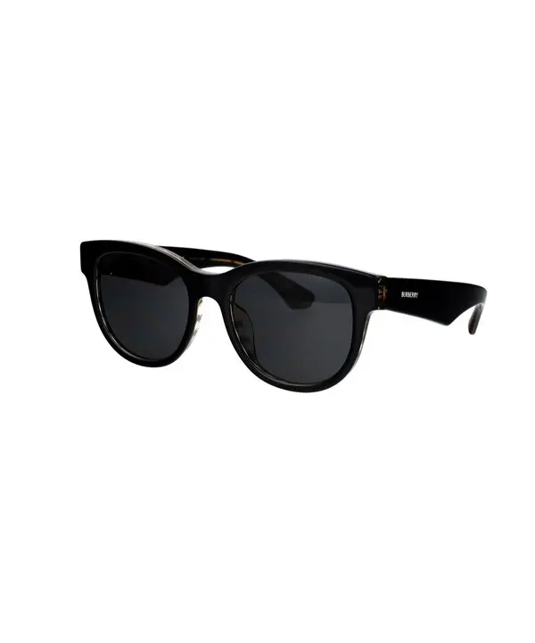Burberry Round Frame Sunglasses With Logo