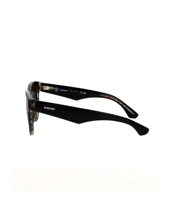 Burberry Round Frame Sunglasses With Logo