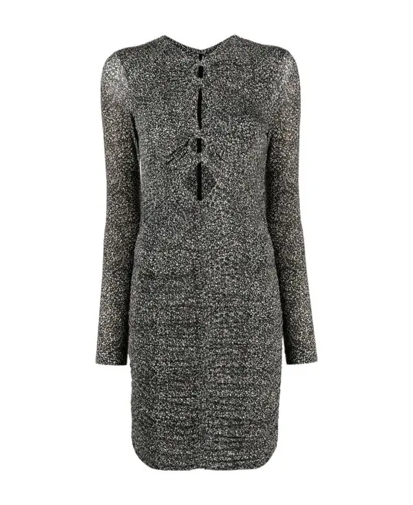 Isabel Marant Étoile Cut-out Ruched Mini Dress - Black