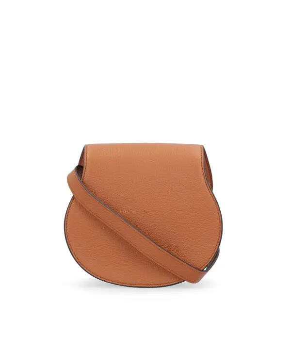 Chloé Marcie Small Saddle Bag - Brown