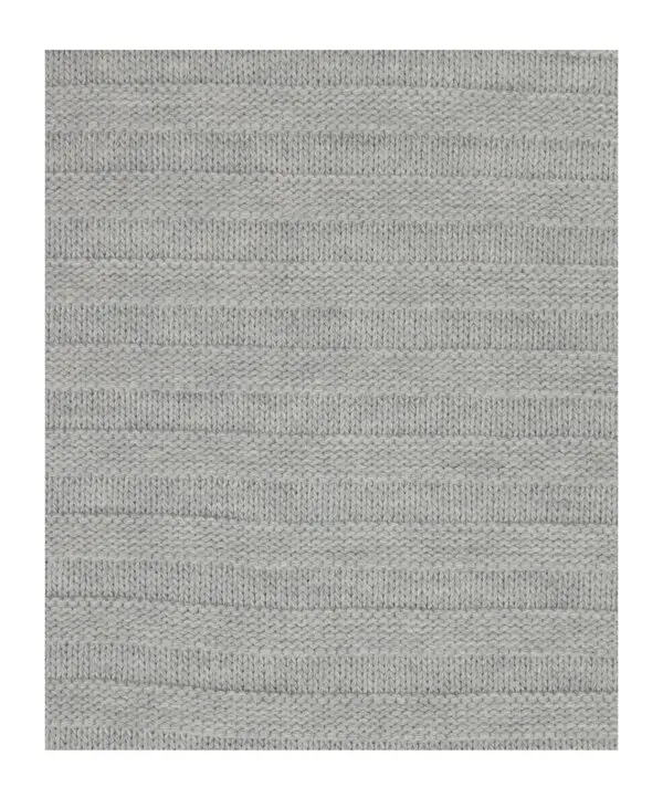 MAISON MARGIELA Logo Patch Distressed Knitted Scarf - Gray