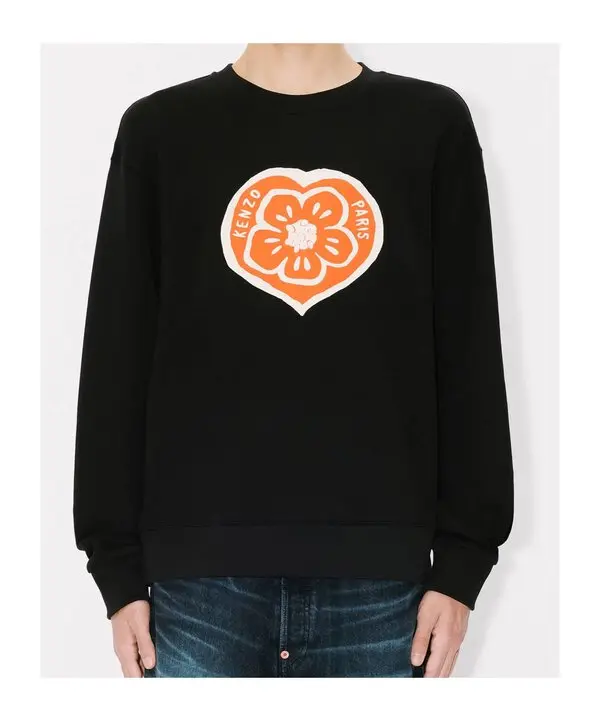 Kenzo Boke Heart Crewneck Sweatshirt - Black