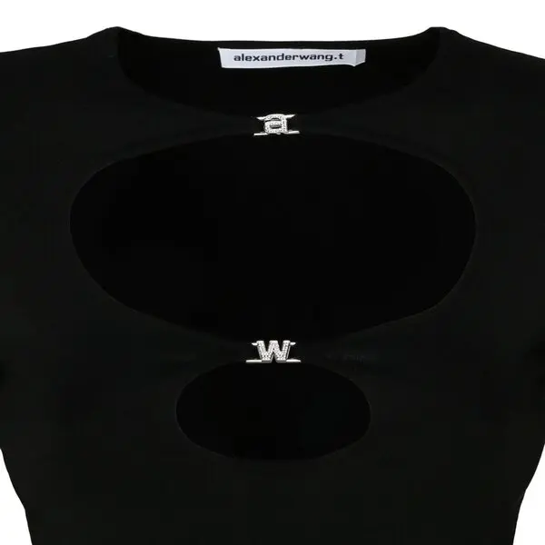 Alexander Wang Cut-out Long Sleeve Top