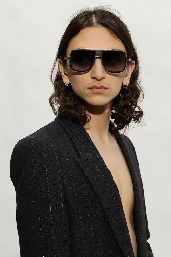 Balmain Aviator Sunglasses With Logo Detail