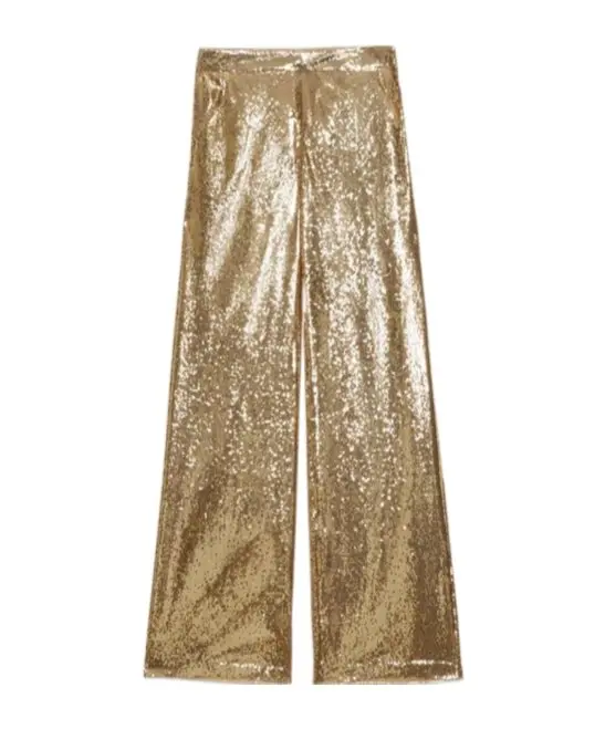 Ermanno Scervino Sequined Wide Leg Pants