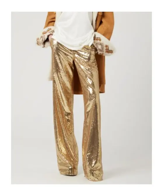 Ermanno Scervino Sequined Wide Leg Pants