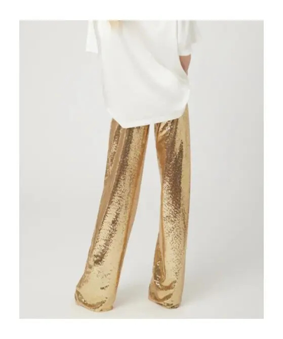 Ermanno Scervino Sequined Wide Leg Pants