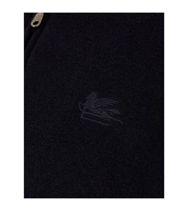 Etro Embroidered Logo Bomber Jacket - Black
