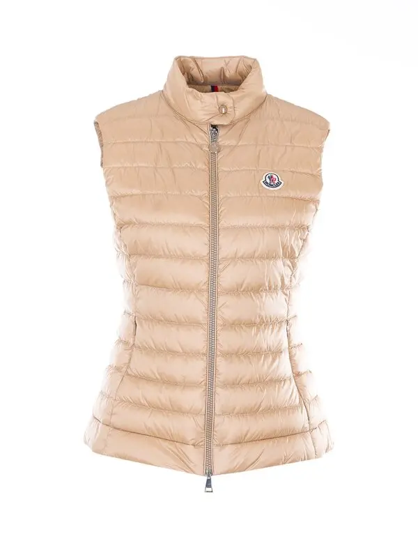 Moncler Igens Zip-up Padded Gilet - Sand Beige