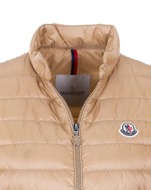 Moncler Igens Zip-up Padded Gilet - Sand Beige