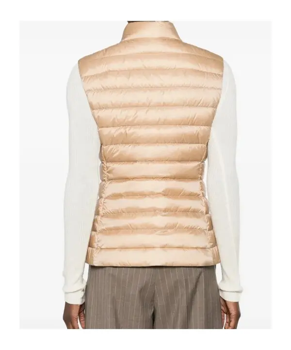 Moncler Igens Zip-up Padded Gilet - Sand Beige