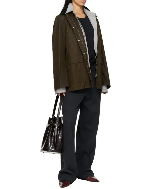 TOTEME Belted Bucket Bag - Dark Brown