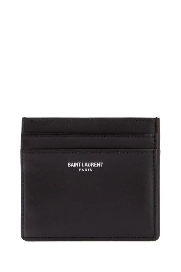 Saint Laurent Credit Card Case - Black