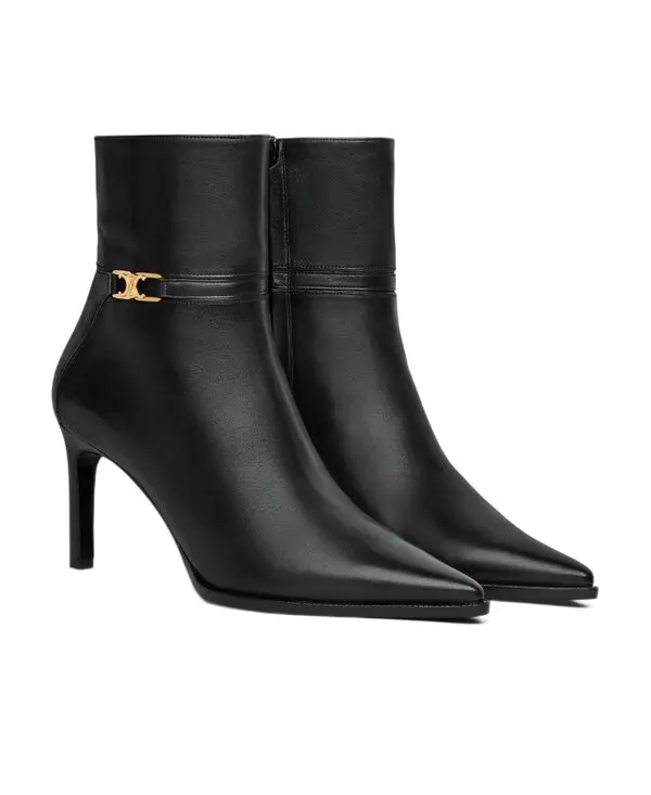 Celine Triomphe Calfskin Ankle Boots