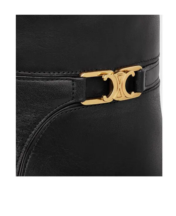 Celine Triomphe Calfskin Ankle Boots