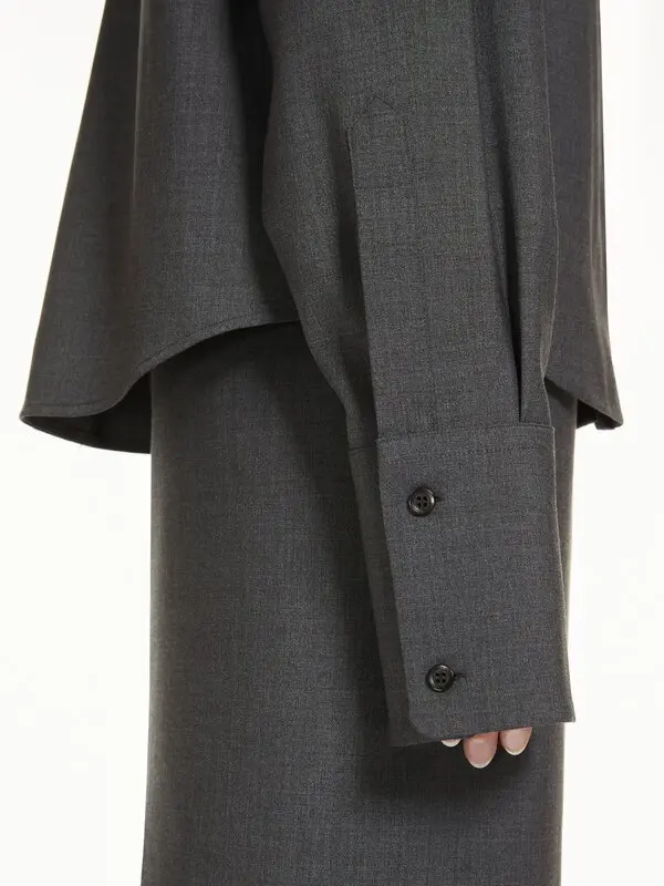 Sportmax Mappa Oversized Shirt - Dark Gray