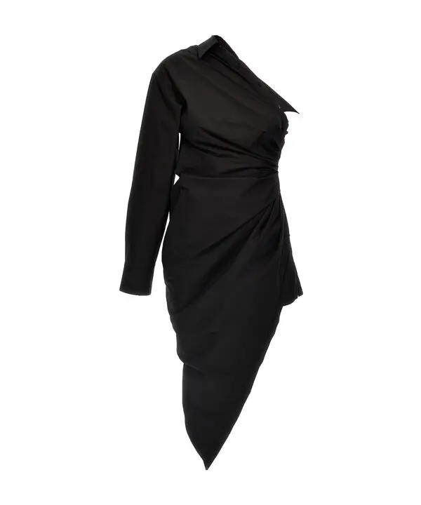 Alexander Wang Asymmetrical Shirt Dress - Black