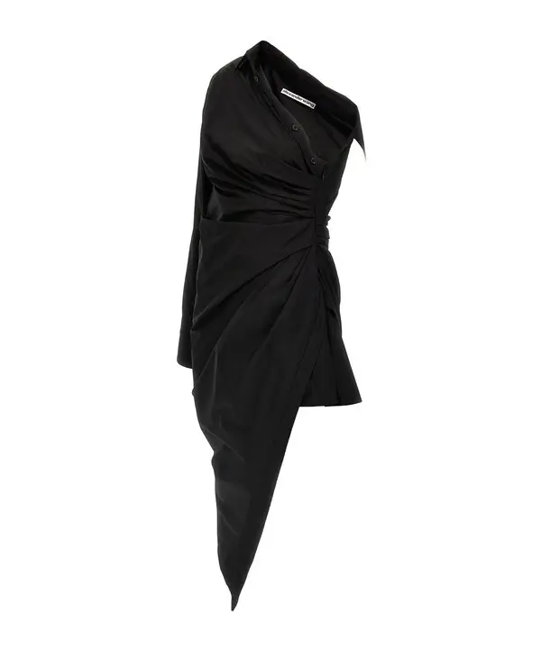 Alexander Wang Asymmetrical Shirt Dress - Black