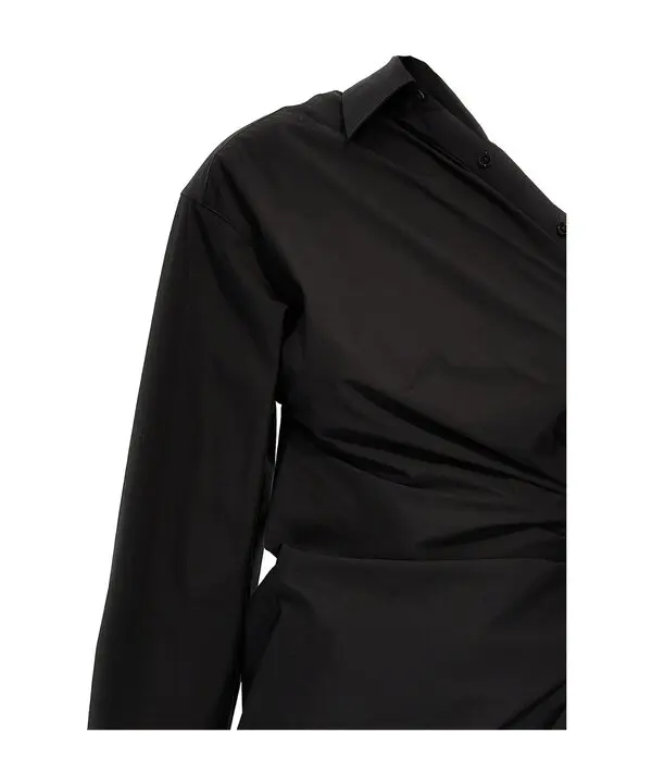 Alexander Wang Asymmetrical Shirt Dress - Black