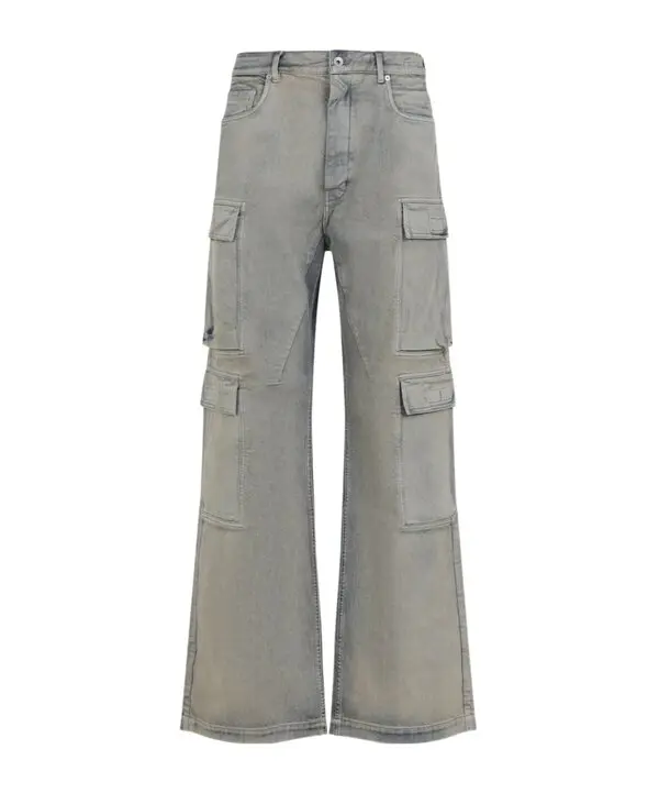 Rick Owens Cargo Detailed Straight-leg Jeans