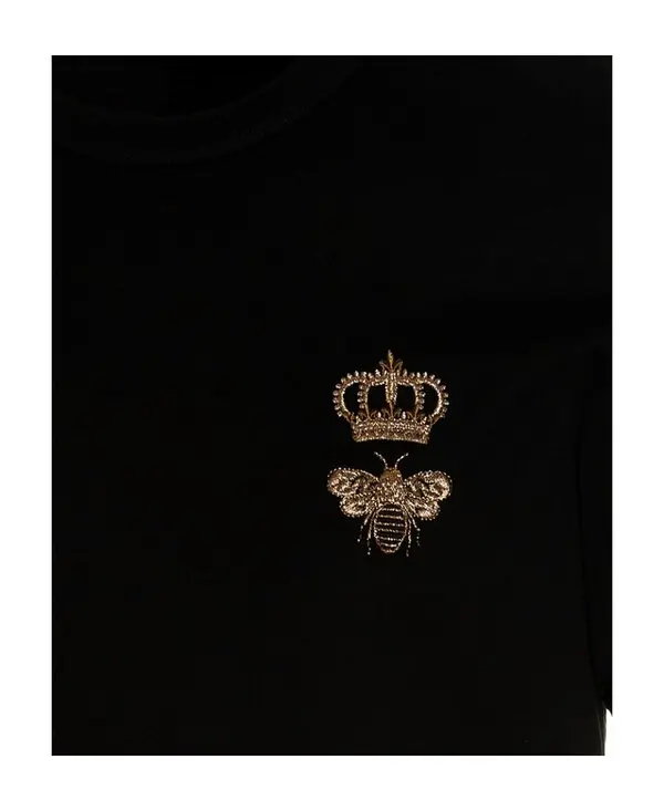 Dolce & Gabbana Dolce Gabbana Sicily Crown Embroidered T-shirt