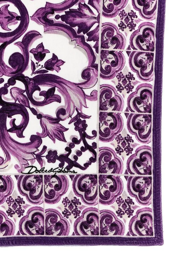 Dolce & Gabbana Dolce Gabbana Majolica Print Beach Towel