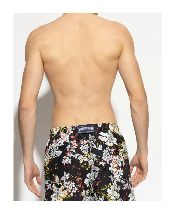 Palm Angels X Vilebrequin Graphic Print Swim Shorts
