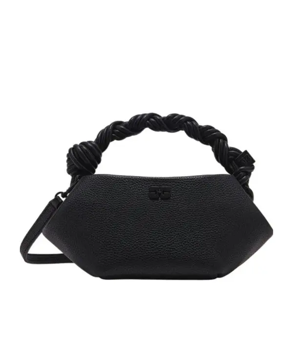 GANNI Butterfly Logo Bou Mini Bag - Black