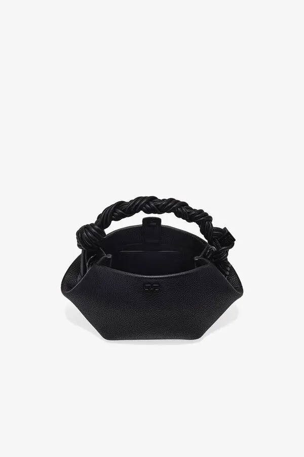GANNI Butterfly Logo Bou Mini Bag - Black