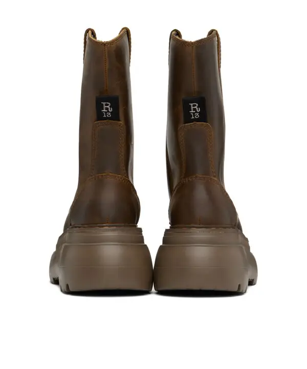 R13 Round Toe Ankle Boots