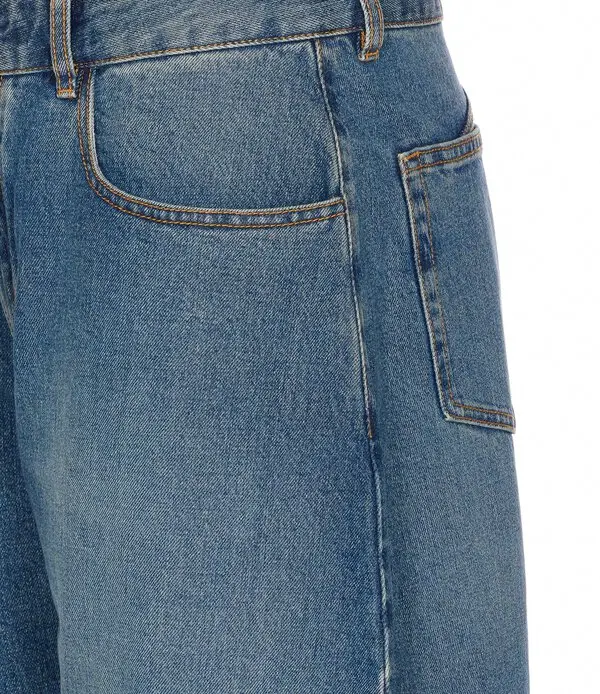 Alaïa Low Waist Curved Leg Jeans - Mineral