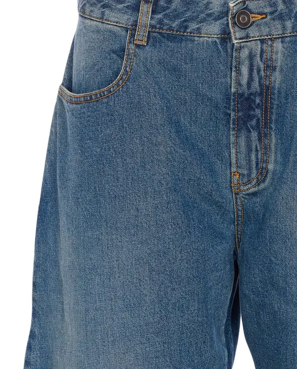 Alaïa Low Waist Curved Leg Jeans - Mineral