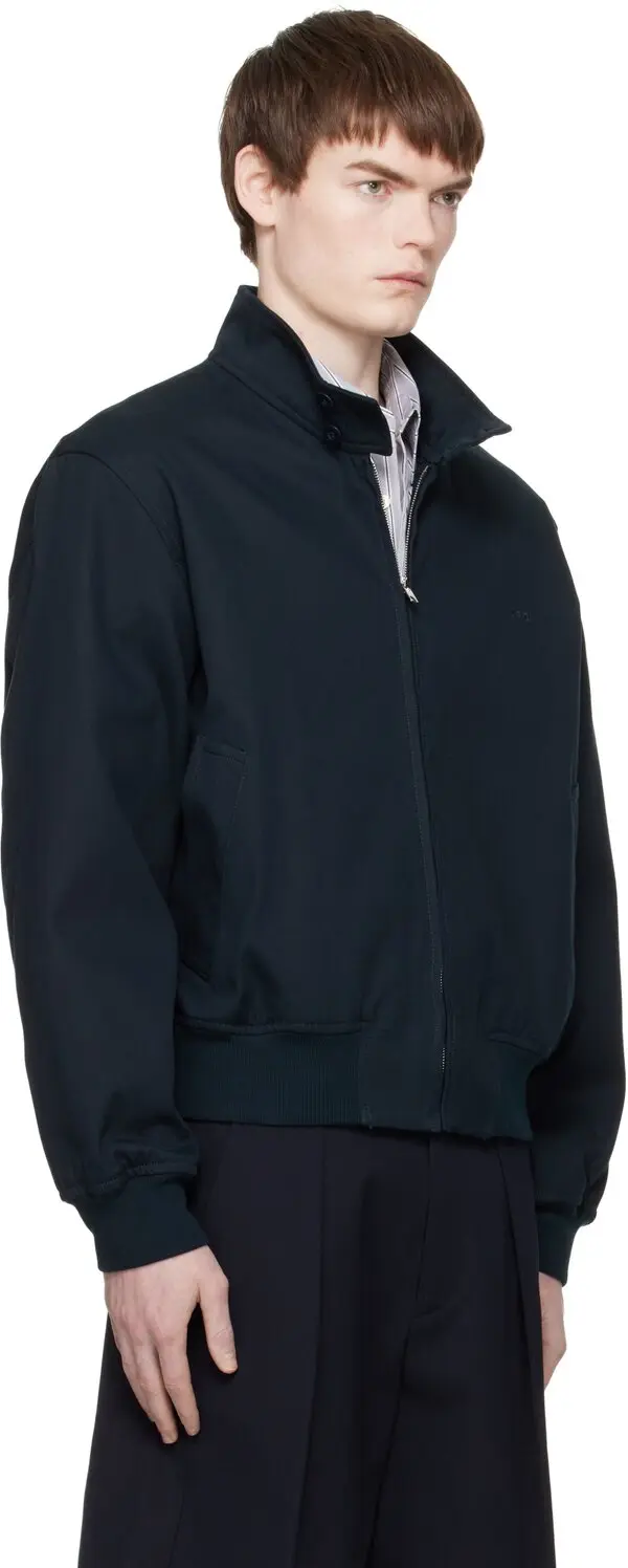 A.p.c. Stand Collar Zip-up Jacket - Black