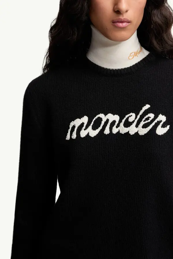 Moncler Logo Detailed Crewneck Jumper